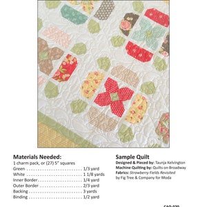DIGITAL Pattern: Flower Tile (charm Pack Quilt) - Etsy