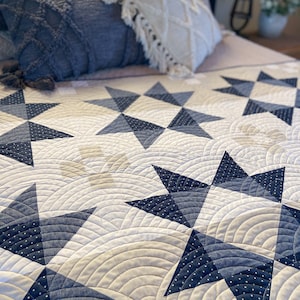 DIGITAL Pattern: Banded Stars (quilt) - Etsy