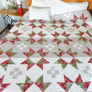 DIGITAL Pattern: Banded Stars (quilt) - Etsy