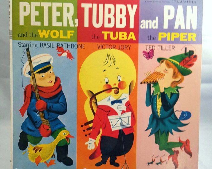Peter and the Wolf, Tubby the Tuba, and Pan the Piper Vintage Vinyl LP ...