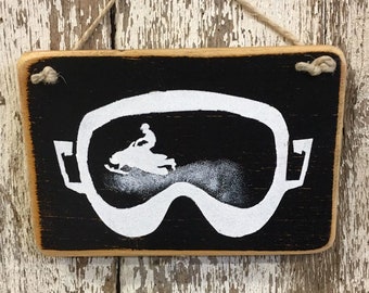 Snowmobile sign | Etsy