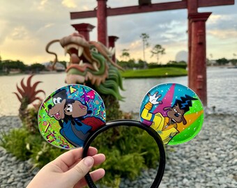 Customized Hand Painted Mickey/minnie Ears Travel Vacation Headband ...