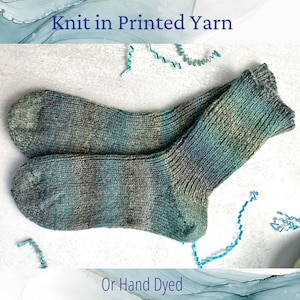 Knitted Socks Pattern, Learn Toe-up Method, Round Toe & Short-row Heel ...