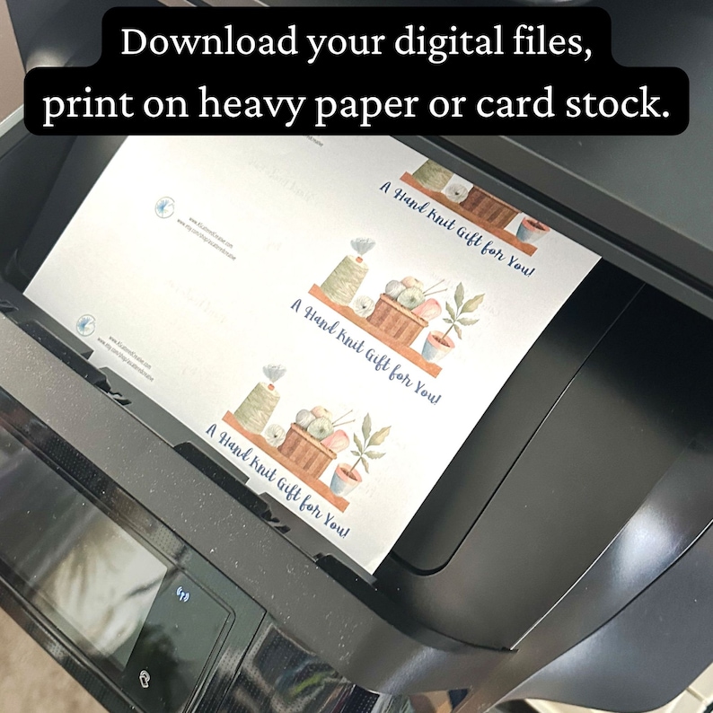 Gift Tag for a Hand-knit Gift, Care Instructions, Printable Card, Tells ...