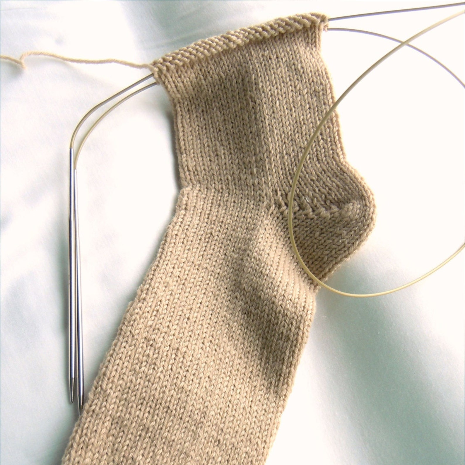 Knitted Socks Pattern, Learn Toe-up Method, Round Toe & Short-row Heel ...
