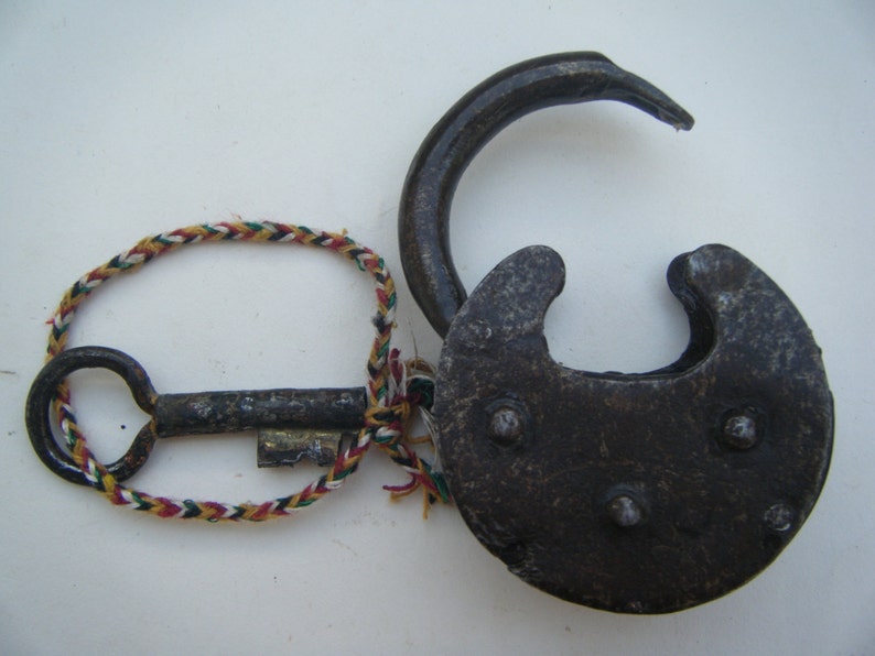 Vintage Rare Original Old Iron Lock Antique Handmade Heavy Pad | Etsy