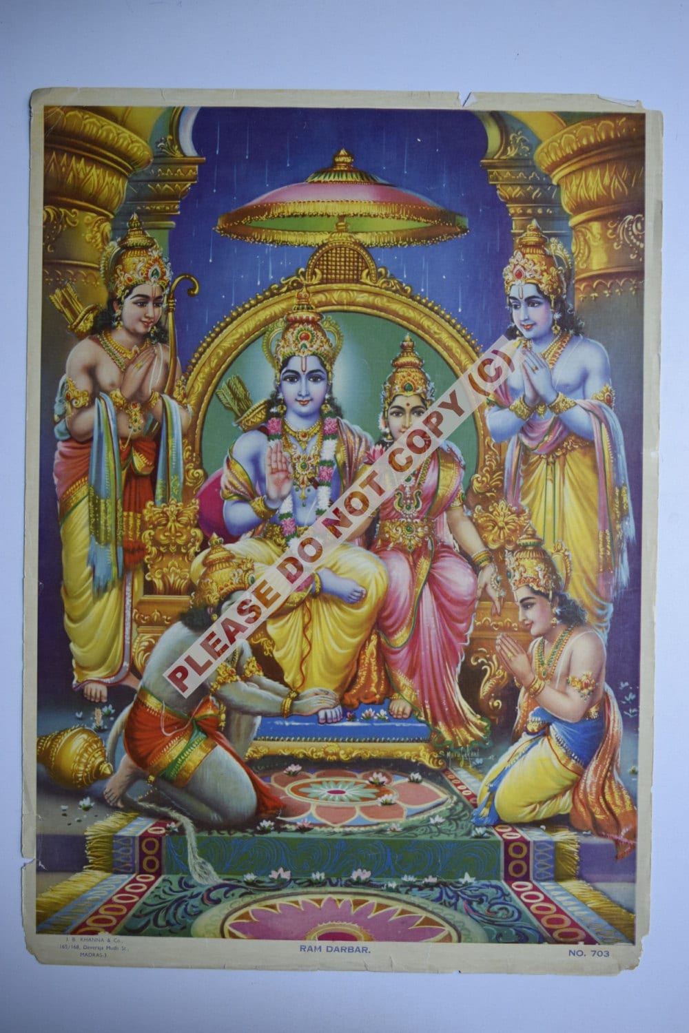 Ramayana Lord Rama Assembly Vintage India Mythological Old | Etsy