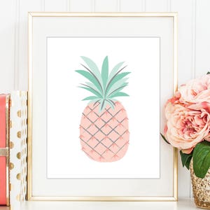 Pineapple Wall Art Tropical Decor Welcome Sign Pineapple - Etsy
