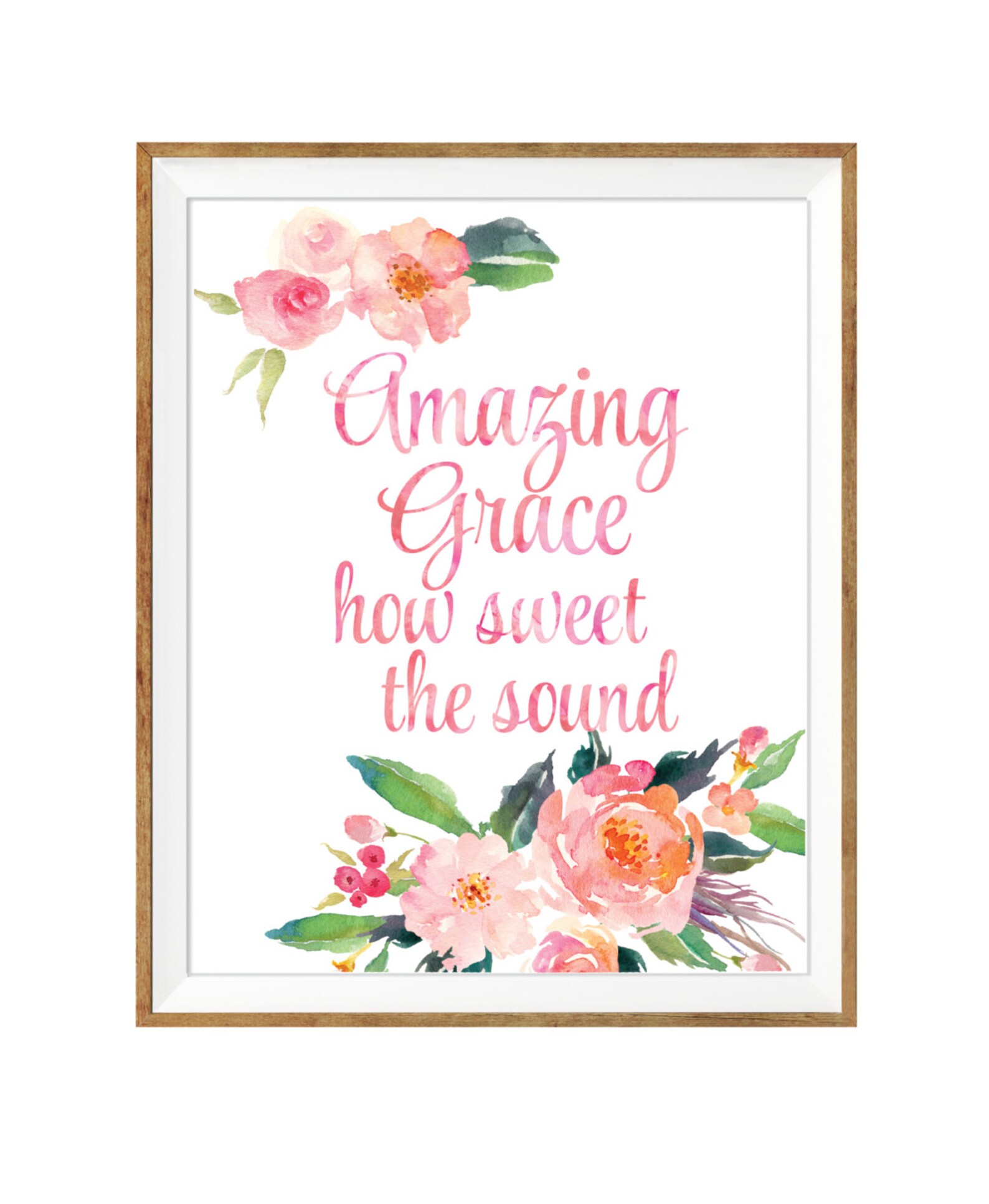 Christian Printable, Bible Verse Wall Art, Amazing Grace, Bible Nursery ...
