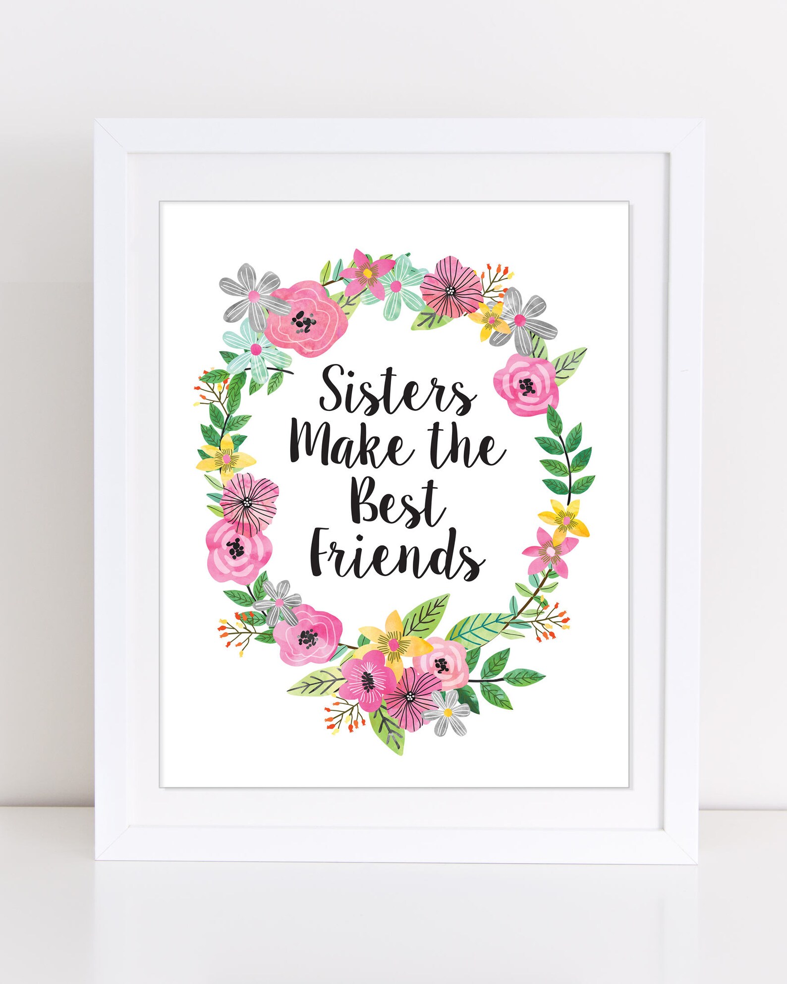 Sisters Wall Art Sisters Print Twin Wall Art Sisters Make - Etsy