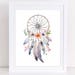 Dreamcatcher Wall Art, Boho Printable, Boho Nursery Wall Art, Teen Girl ...