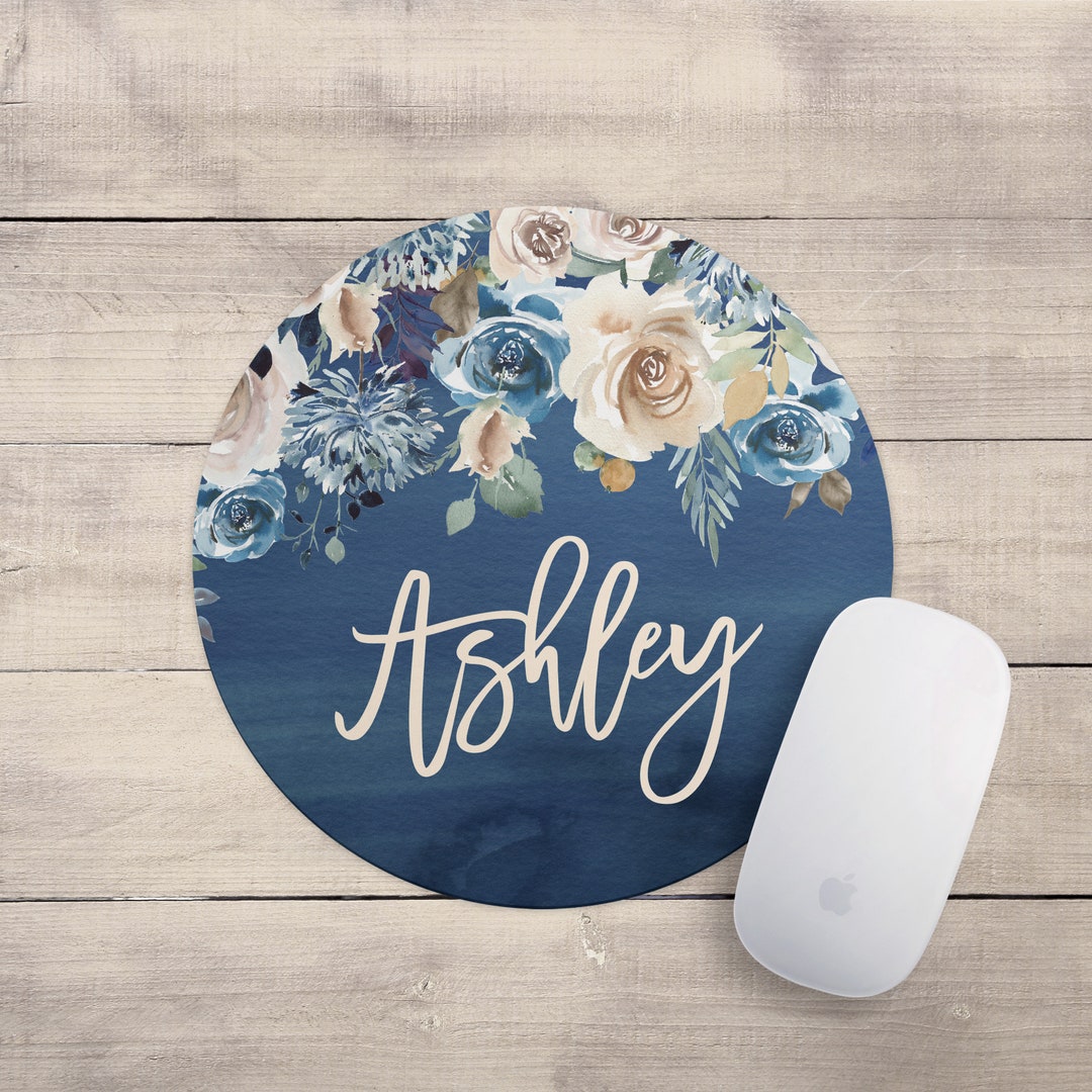 Personalized Mouse Pad, Watercolor Mouse Pad, Monogram Mouse Pad ...