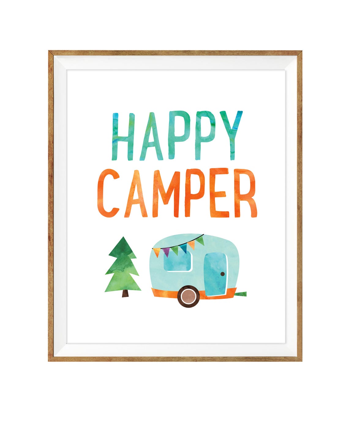 Happy Camper Print Adventure Theme Nursery Adventure Print - Etsy