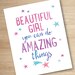Girls Wall Art, Inspirational Quote Print, Girls Room Art, Girls ...