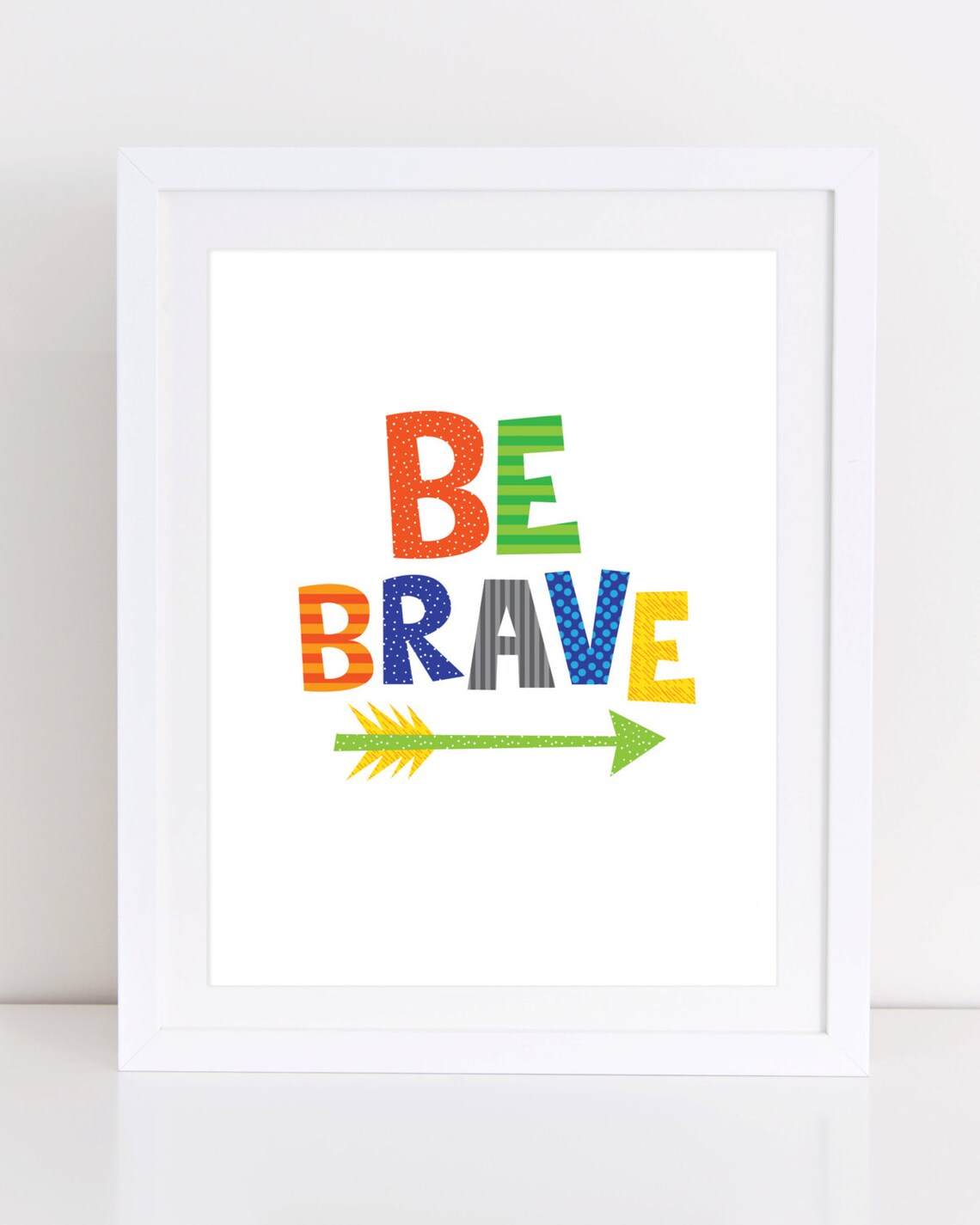 Be Brave Print Be Brave Printable Printable Nursery Art - Etsy