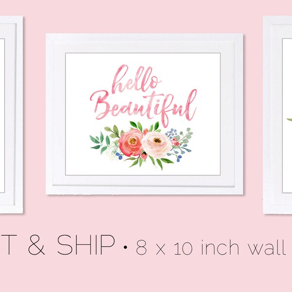 Hello Beautiful Print - Etsy