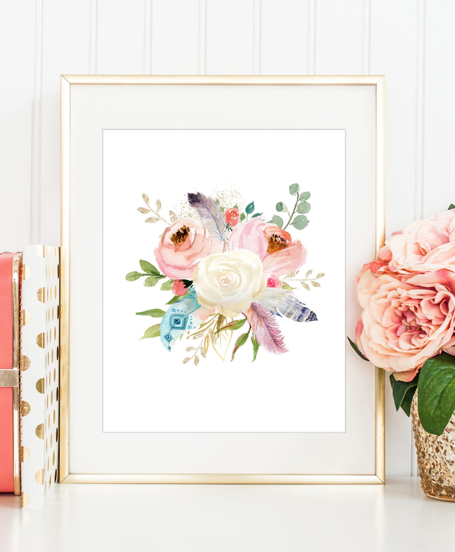 Boho Floral Nursery Boho Nursery Decor Dreamcatcher Wall - Etsy