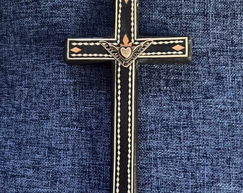 New Mexico Cross, Traditional Straw Appliqué, Southwestern Religious ...