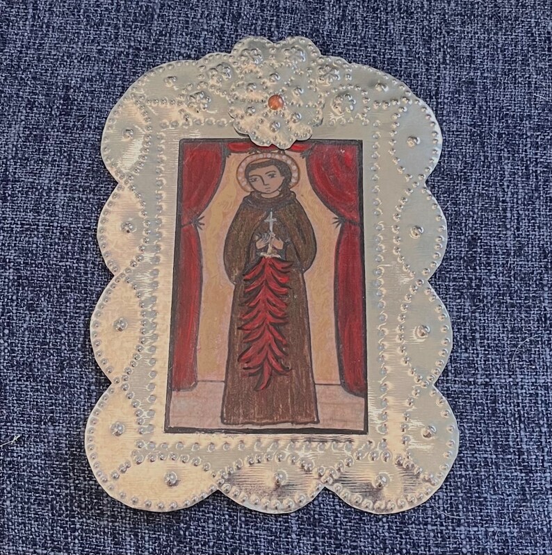 Kitchen Saint, Patron Saint of Cooks, San Pasqual, New Mexico Punched ...