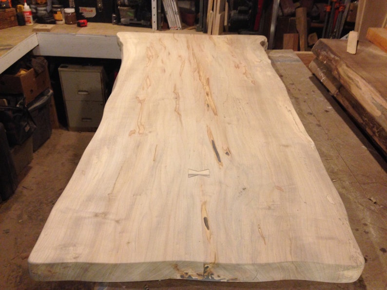 Maple Kitchen Butcher Block Counter Live Edge Slab | Etsy