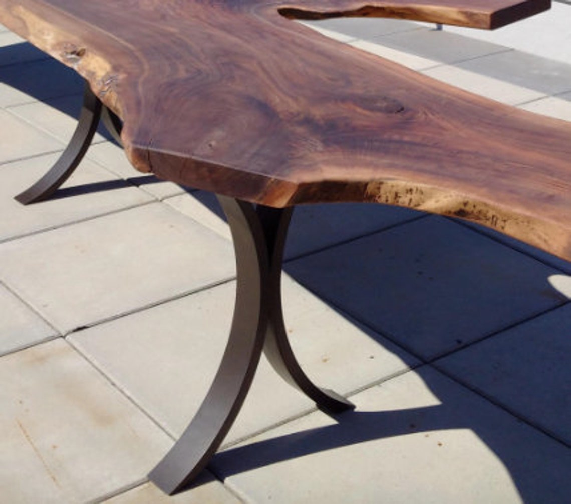 Arced Steel Table Base - Etsy