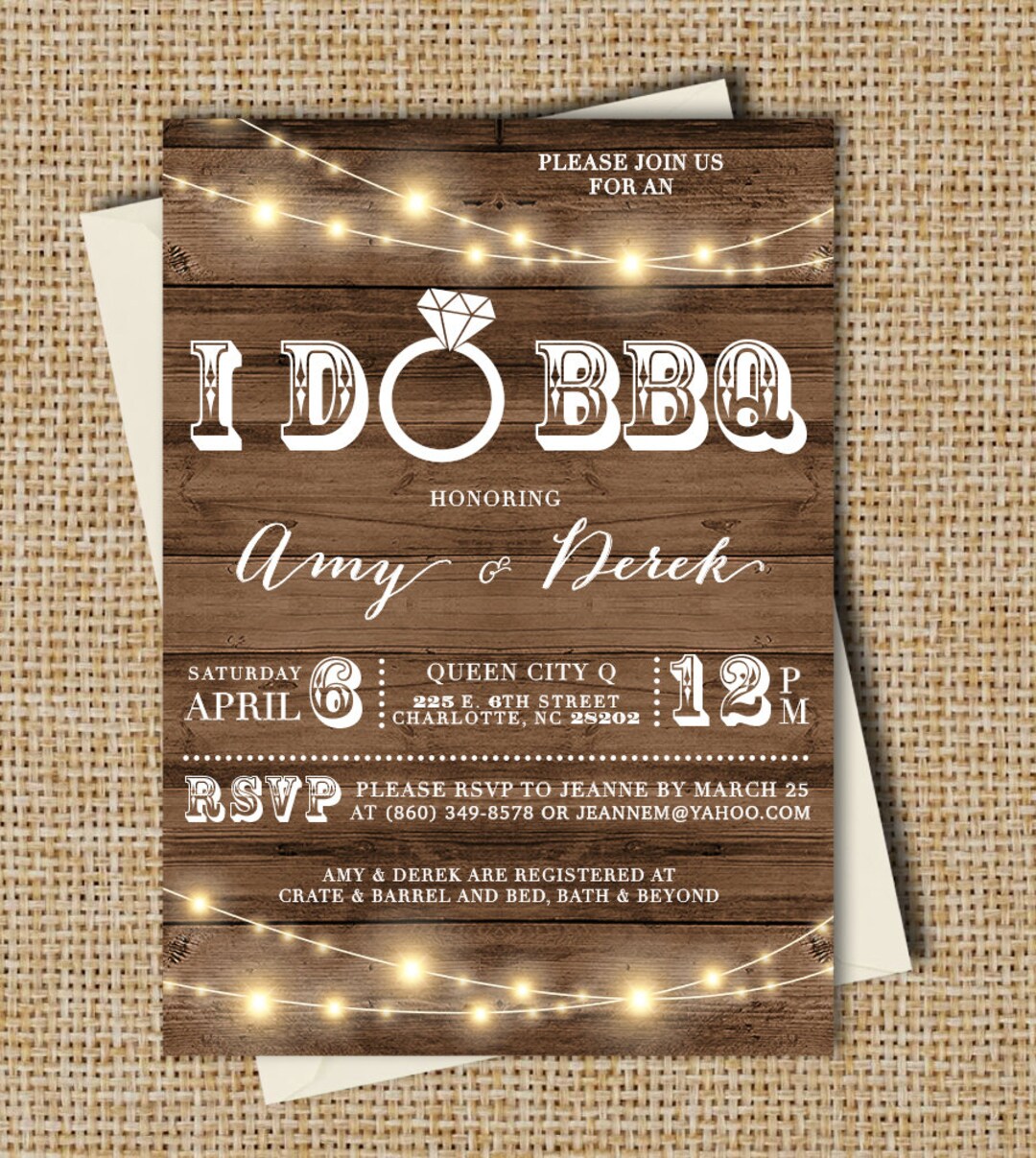 I Do BBQ Invitation, I Do BBQ, I Do Bbq Shower Invitation,i Do BBQ Co ...