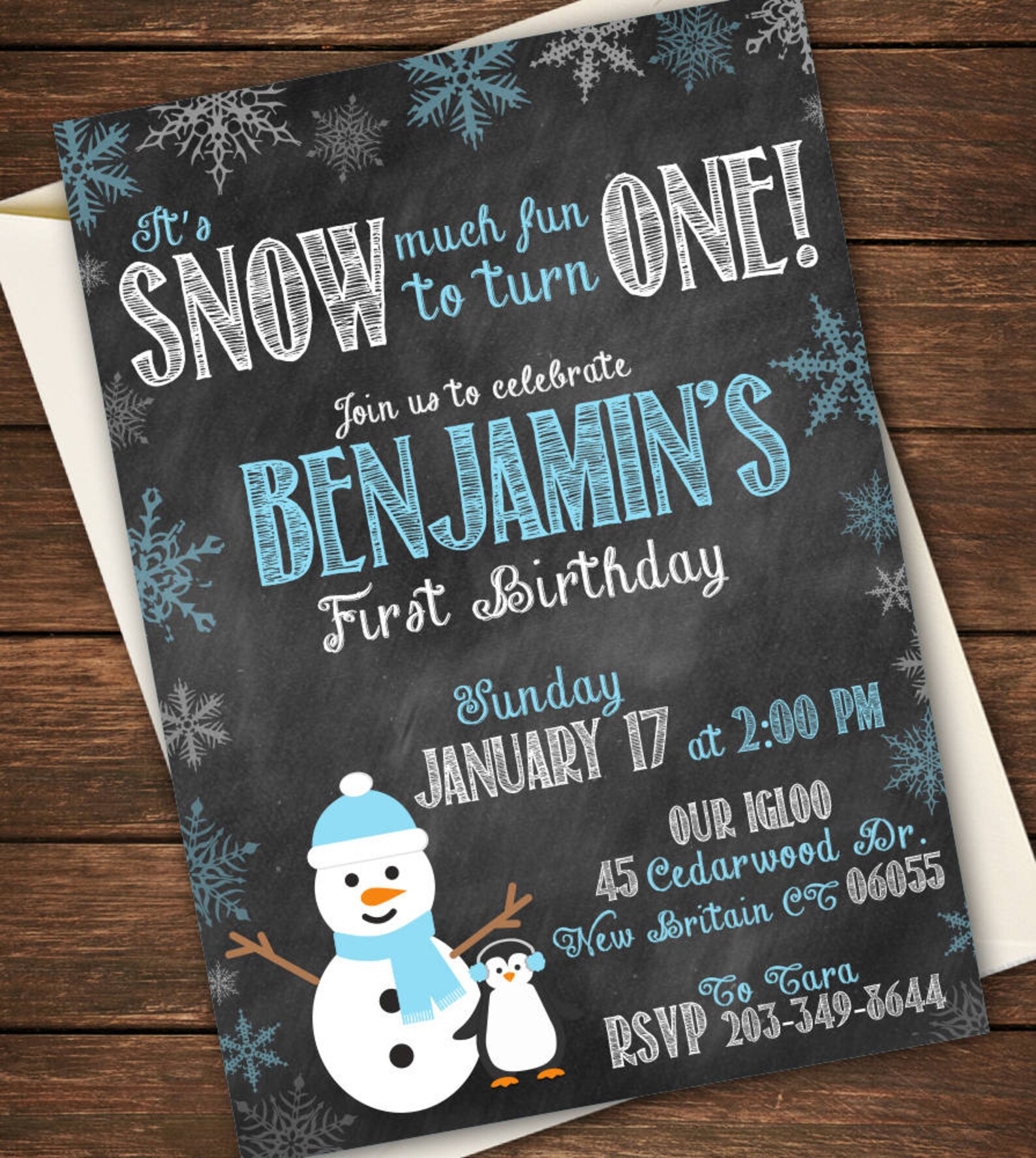 It's Snow Much Fun Invitation | It's Snow Much Fun to Be One Invitation ...