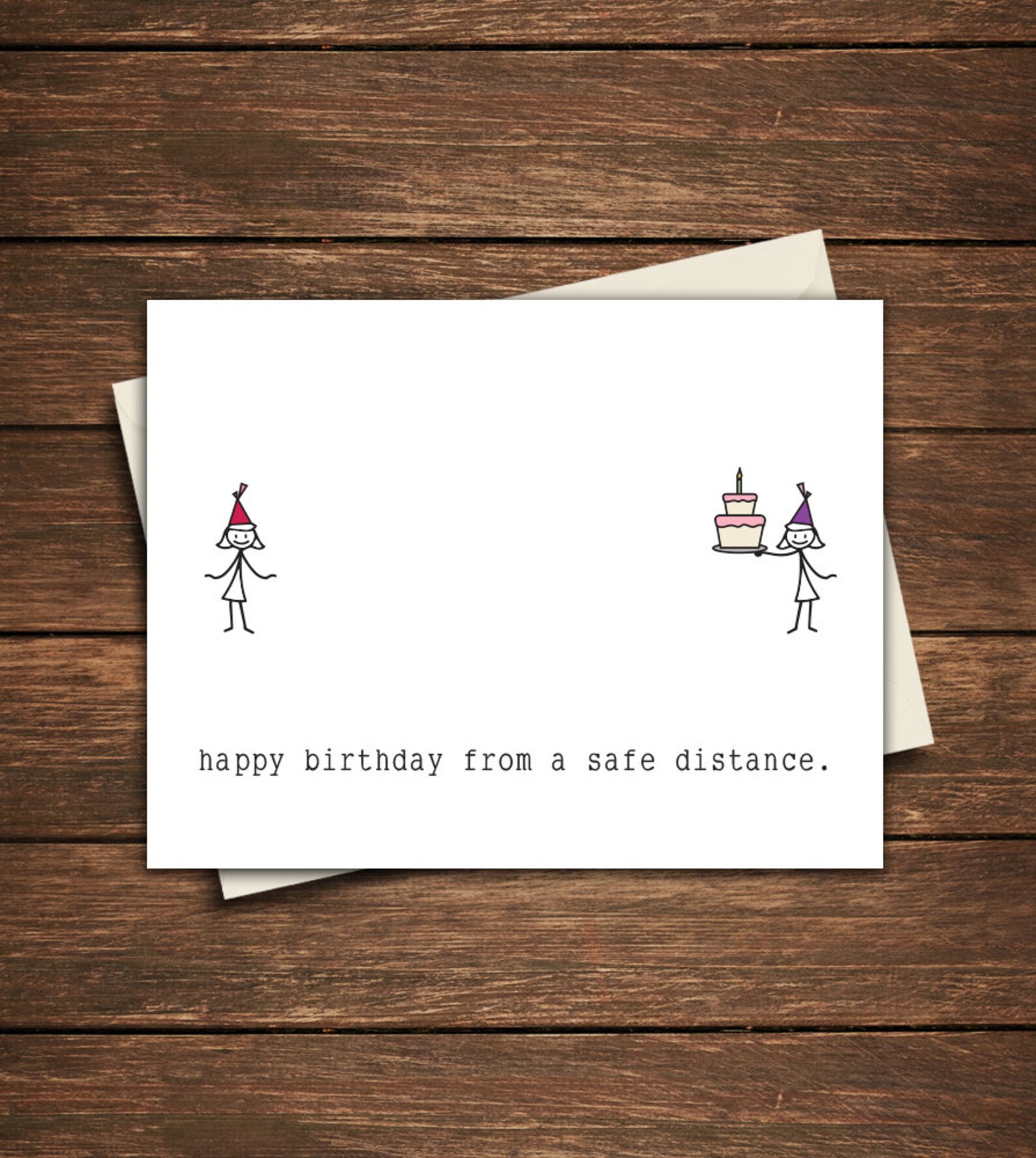 Quarantine Birthday Card Social Distancing Card Social | Etsy