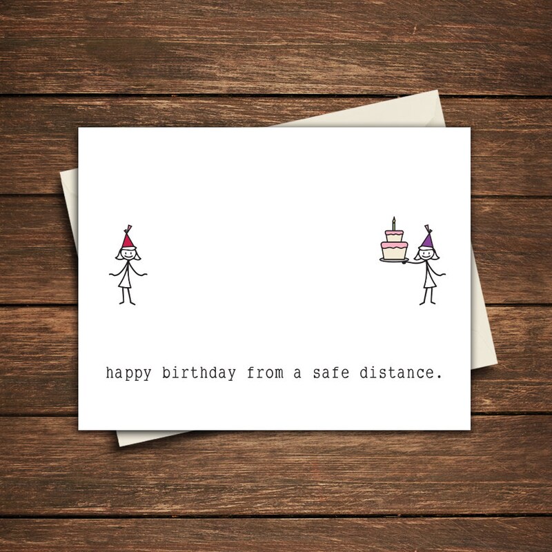 Quarantine Birthday Card - Etsy