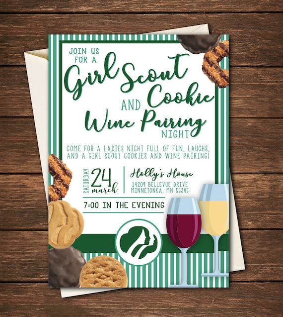 Girl Scout Cookie Invitation Girl Scout Cookie Party - Etsy