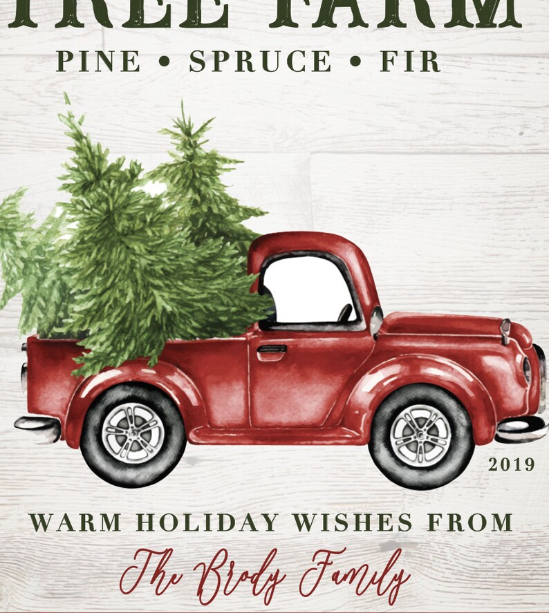 Christmas Card, Christmas Tree Farm, Tree Farm Christmas Card, Family ...