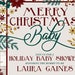 Merry Christmas Baby Shower Invitation, Merry Christmas Baby Invitation ...