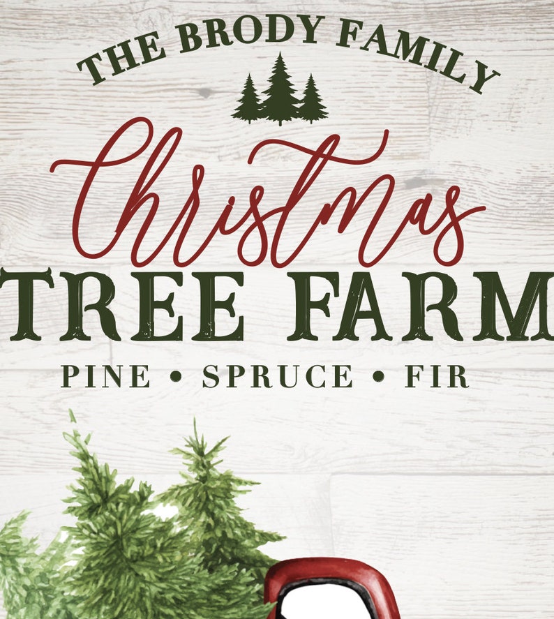 Christmas Card Christmas Tree Farm Tree Farm Christmas Card - Etsy
