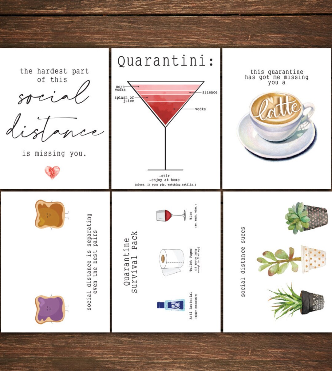 Quarantine Greeting Card | Social Distancing Card | Social Distancing ...