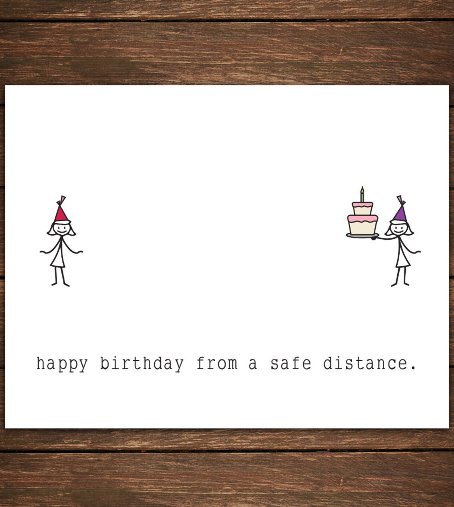 Quarantine Birthday Card Social Distancing Card Social | Etsy