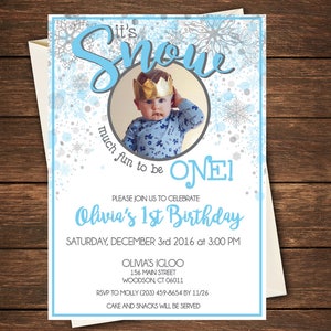 It's Snow Much Fun Invitation, It's Snow Much Fun to Be One Invitation ...