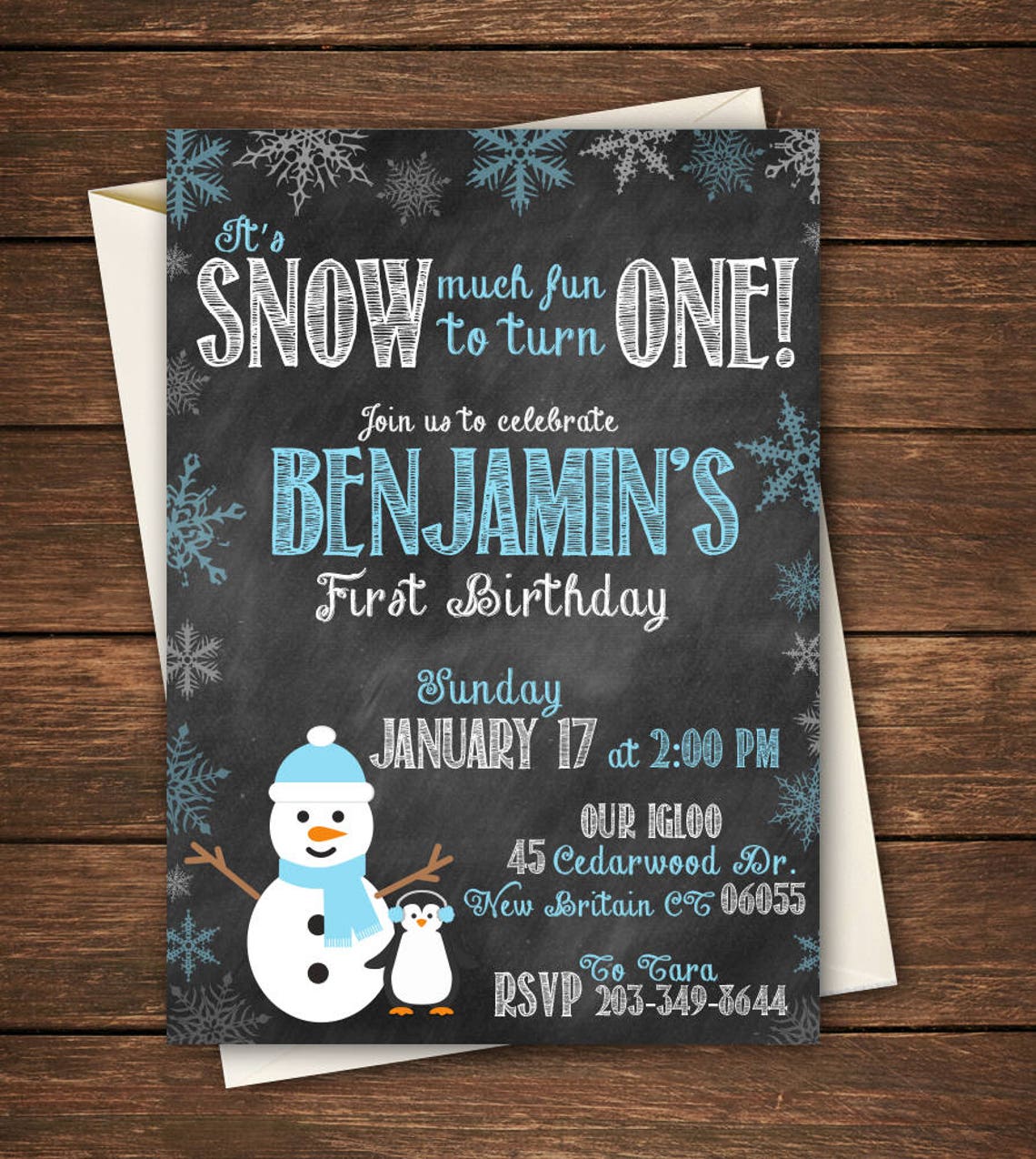 It's Snow Much Fun Invitation | It's Snow Much Fun to Be One Invitation ...