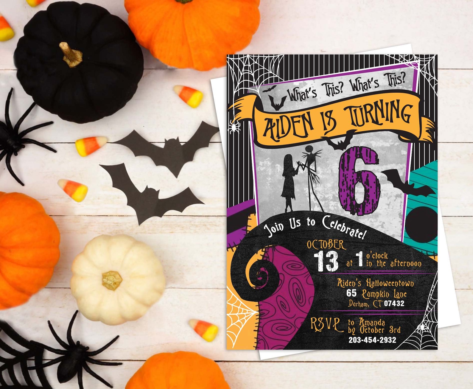 Nightmare Birthday Invitation, Nightmare Birthday|halloween Birthday ...