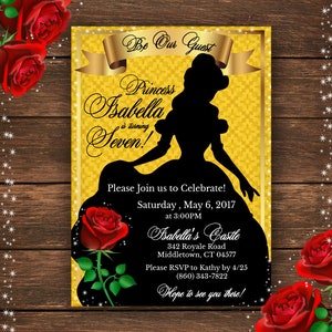 Be Our Guest Invitation | Be Our Guest Birthday | Be Our Guest Party ...