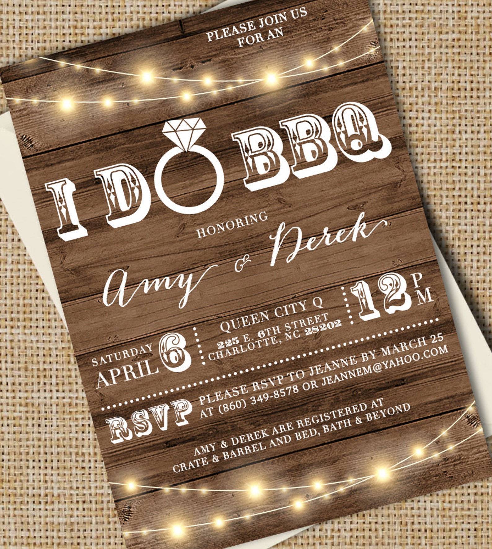 I Do BBQ Invitation, I Do BBQ, I Do Bbq Shower Invitation,i Do BBQ Co ...