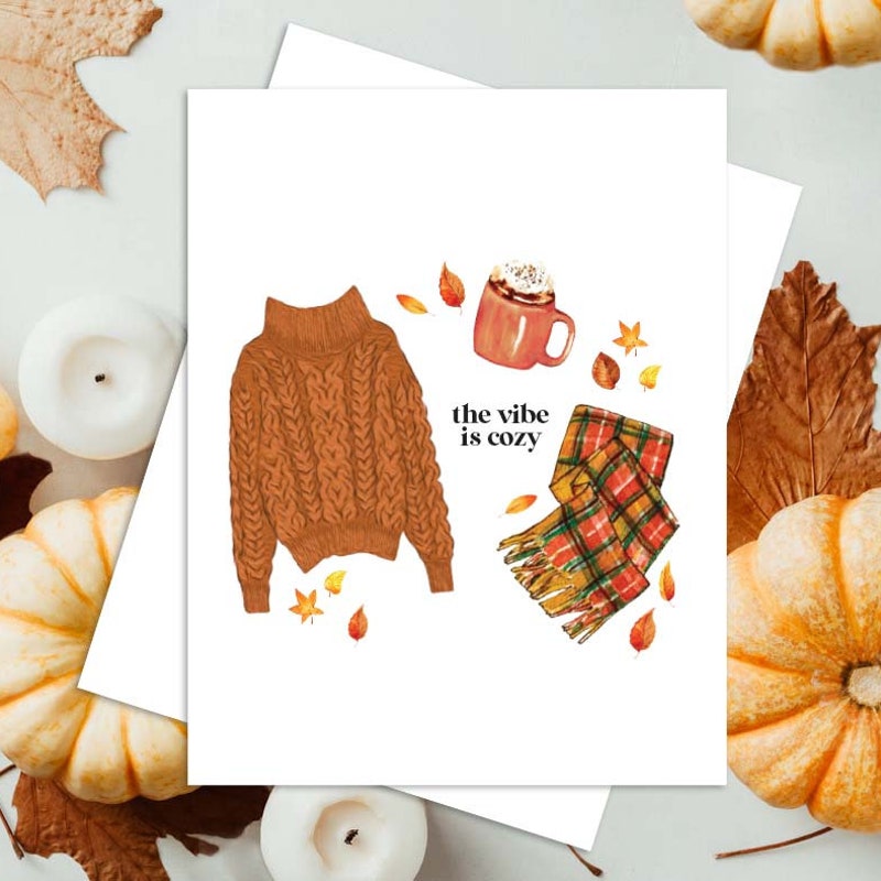 Fall Greeting Card - Etsy