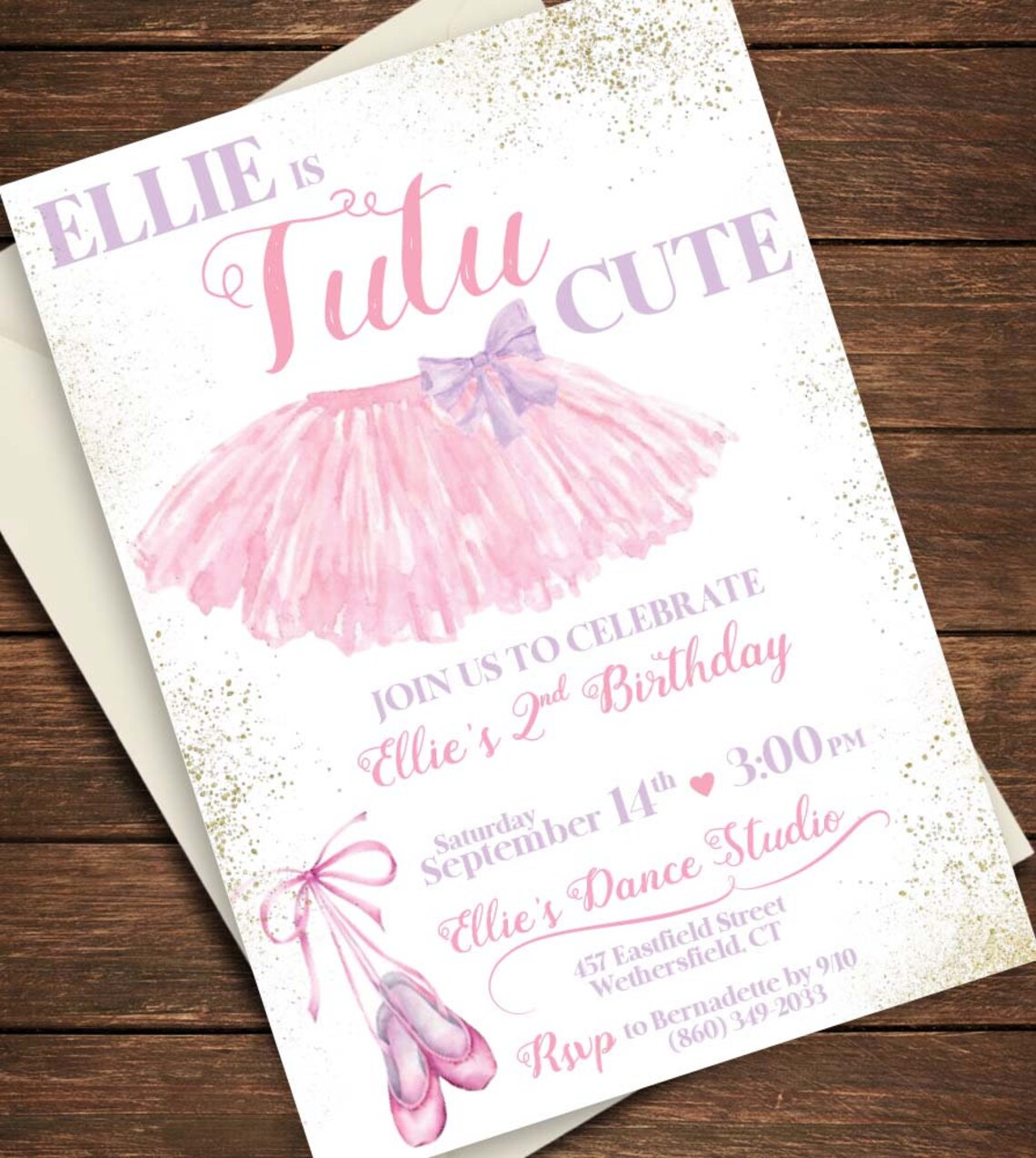 Tutu Birthday Tutu Birthday Party Tutu Invitation Tutu - Etsy
