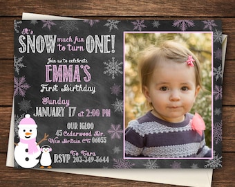 It's Snow Much Fun Invitation It's Snow Much Fun to | Etsy