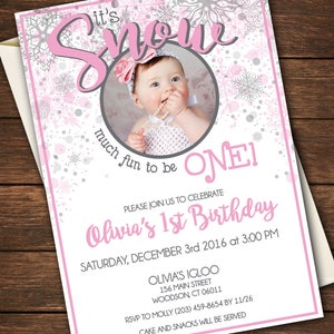 It's Snow Much Fun Invitation, It's Snow Much Fun to Be One Invitation ...