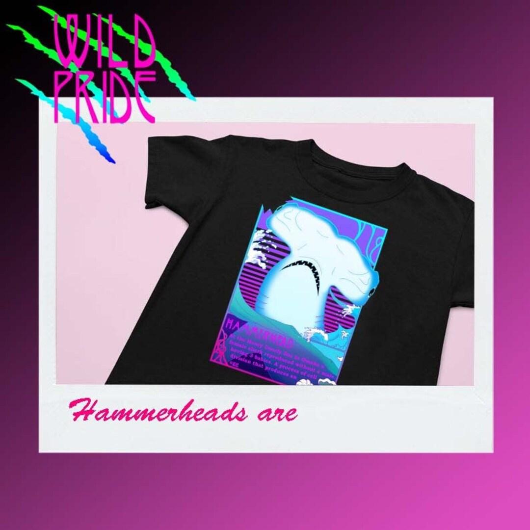 Hammerhead Shark is Non-binary, Wild Pride T-shirts, - Etsy