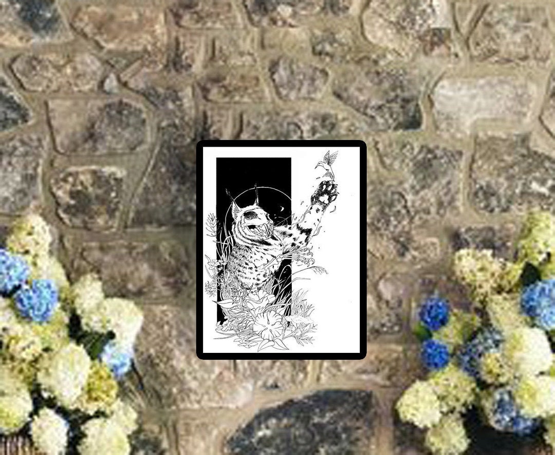 Lynx Horror Goth wall Decoración Estética de brujas - Etsy España