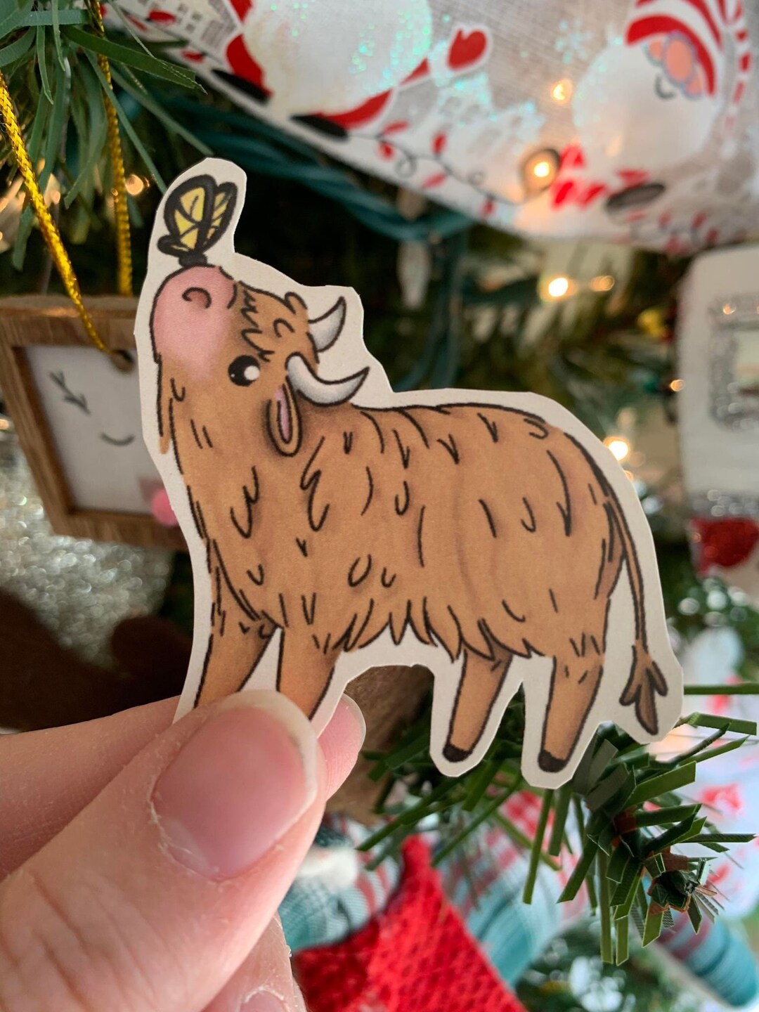 Highland Cow Sticker - Etsy