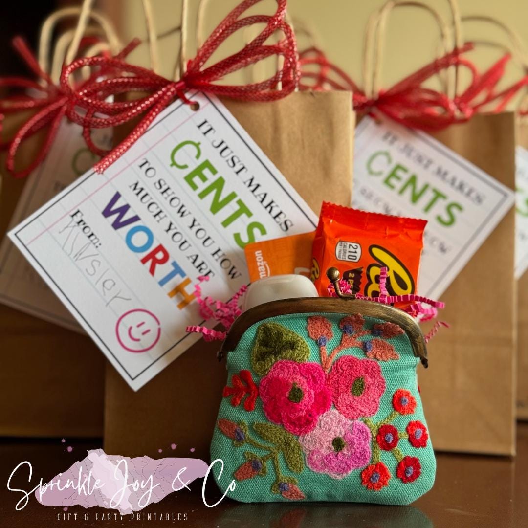 It Just Makes Cents Teacher Gift Printable, Classroom Gift, Teacher ...