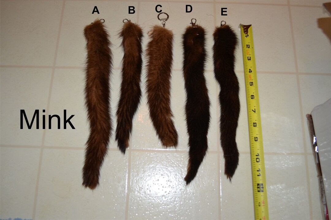 Mink Tail Keychains - Etsy