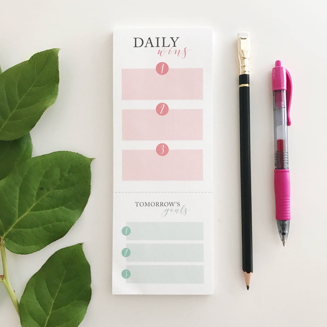 Daily Wins & Goals List // Goals // List // Planner // Daily Goals ...